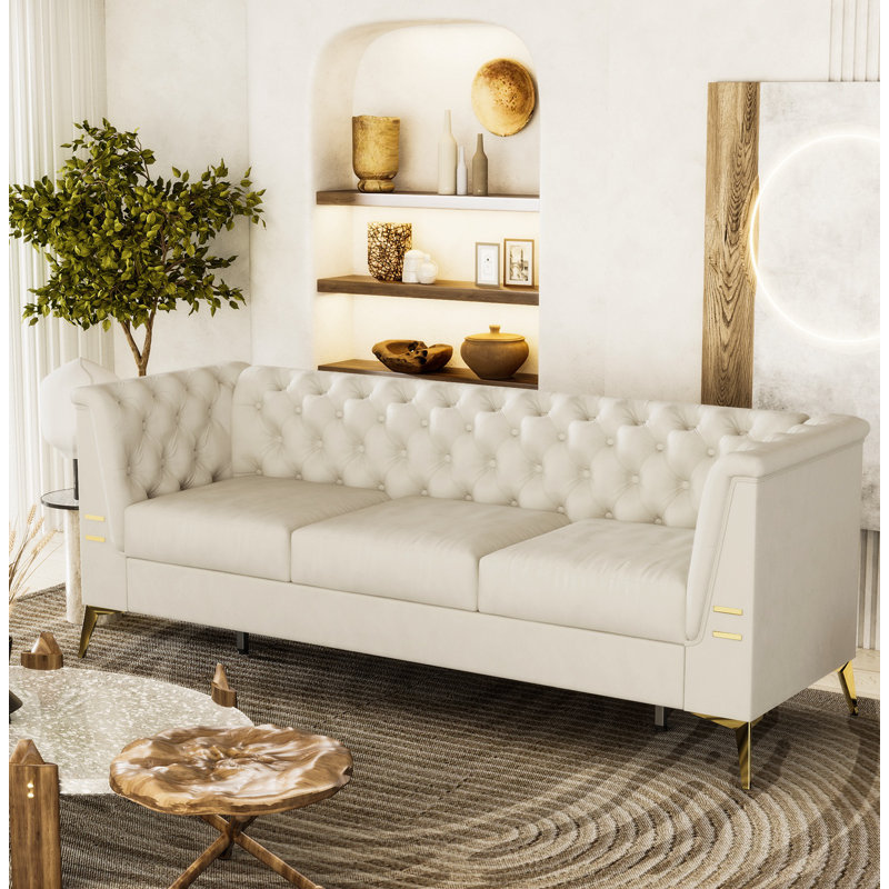 GZMWON Modern 82.76 Velvet Rolled Arm Modular Sofa Modular Couch Wayfair